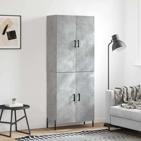 vidaXL Skříň highboard 69,5 x 34 x 180 cm kompozitní dřevo [3195685] Barva: Betonová šedá