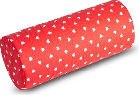 Bellatex Válec Adéla Červená,Bílá 15 x 35 cm, (průměr)