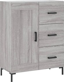 Skříň highboard šedá sonoma 69,5 x 34 x 180 cm kompozitní dřevo 3190027