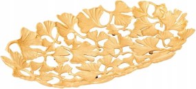 Miska Gingko zlatá 50 x 30 cm Invicta