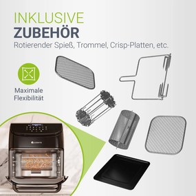 Juskys Horkovzdušná fritéza 12 l s 10 programy