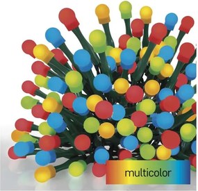 EMOS LED venkovní řetěz - kuličky 30m, multicolor, časovač D5AM24