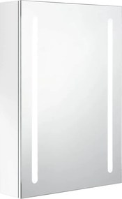 LED koupelnová skříňka se zrcadlem zářivě bílá 50 x 13 x 70 cm 326501