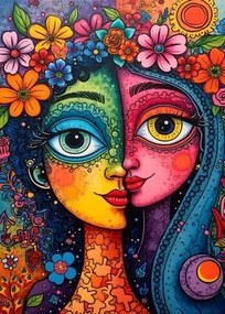 ALIPSON Puzzle Barevné duo / 1500 dílků / 61 × 85 cm