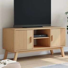 vidaXL TV skříňka OLDEN hnědá 114 x 43 x 57 cm masivní borové dřevo [358600]