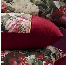 Room99 Dekorační povlak na polštář BLOSSOM Květiny Barva: Bordó, Velikost: 30 x 50 cm