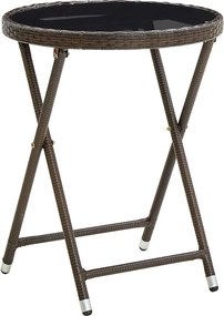 Zahradní bistro set 3 ks Hnědá polyratan 3334963