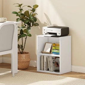Costway Sada 2 dvoupatrových knihoven 42 cm, bílá