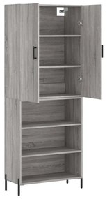 Skříň highboard šedá sonoma 69,5 x 34 x 180 cm kompozitní dřevo,  3196081