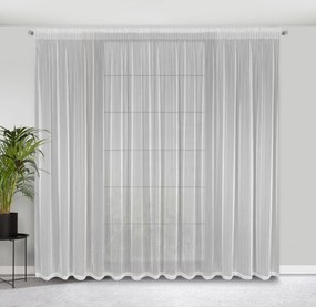 ZÁCLONA NA PÁSCE NOELIA 300X270 CM BÍLÁ