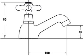 Reitano Rubinetteria ANTEA stojánkový umyvadlový ventil, bronz 3206