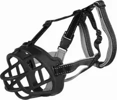 TRIXIE 17613 Silikonový náhubek FLEX M-L 27 cm černá / hlava max. 20 c