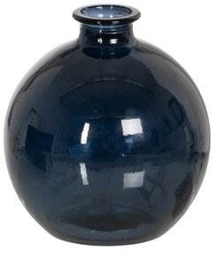 Tmavě modrá ručně vyrobená váza (výška 18 cm) – Ixia