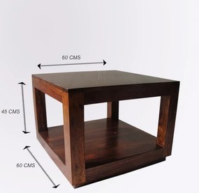 furniture-nabytek.cz - Dřevěný konferenční stolek z masivu palisandr 60x60x45