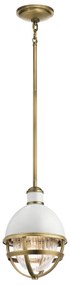 Elstead Retro lustr Kichler TOLLIS MP-NBR/mosaz/1xE27