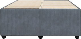 Rám postele bez matrace tmavě šedá 120 x 200 cm samet 3285001