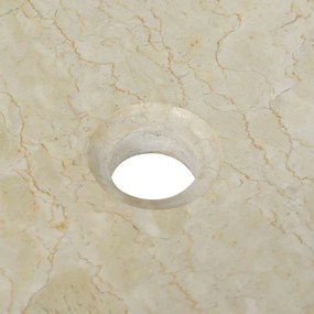 Umyvadlo 50 x 35 x 12 cm mramor krémové 142765