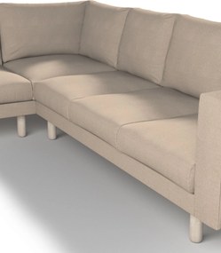 Potah na pohovku IKEA Norsborg rohová 5-místná barva béžová látka pletený vzor