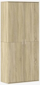 Skříň highboard dub sonoma 80 x 35 x 180 cm kompozitní dřevo 3276653