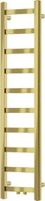 Mexen, koupelnový radiátor Mexen Bolt 1200 x 300 mm, 189 W, zlatý - W126-1200-300-00-50