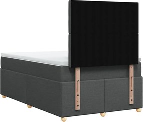 Box spring postel s matrací tmavě šedá 120x200 cm textil 3291262