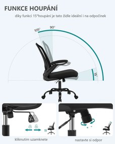 Goleto Ergonomická kancelářská židle | černá