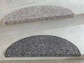 Vopi Nášlapy na schody Wellington (obdélník a půlkruh) Wellington šedý půlkruh 28 x 65 cm