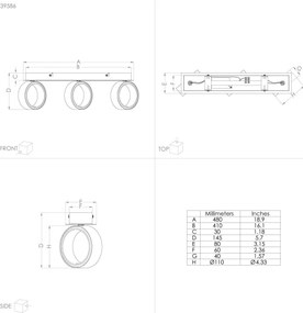 Eglo 39586 - LED Bodové svítidlo ALBARIZA 3xLED/4,6W/230V 3000K