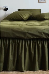 Khaki přehoz z bio bavlny 90x200 cm Zack – Jotex