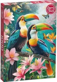 CHERRY PAZZI Puzzle Tukani v ráji / 1000 dílků / 50 x 70 cm