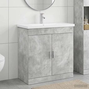 Sada koupelnového nábytku Betonově šedá 81 x 40 x 84,5 cm 3404361