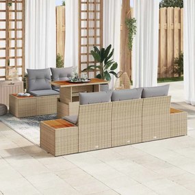 Sada zahradních pohovek 6 ks Beige a šedá 3350027
