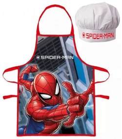 Javoli - Dětská / chlapecká zástěra a kuchařská čepice Spiderman / MARVEL