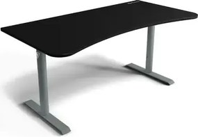 AROZZI ARENA Gaming Desk Frozen Grey Black / Herní stůl / D:160cm / Š:
