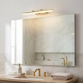 Toolight Rea, Koupelnové nástěnné LED svítidlo APP1873-1W 60cm GOLD, OSW-66028