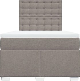 Box spring postel s matrací taupe 120x200 cm textil 3292773
