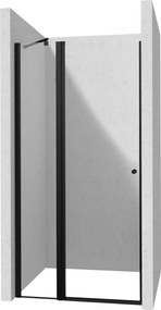 Deante Jednokřídlé sprchové dveře Kerria Plus do niky 120 cm -  černé
