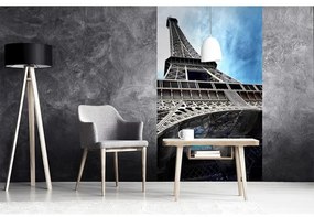 DIMEX | Vliesová fototapeta na zeď Eiffelova věž MS-2-0026  | 150 x 250 cm | modrá, šedá, bílá