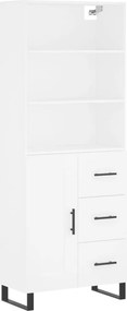 Skříň highboard bílá 69,5 x 34 x 180 cm kompozitní dřevo 3190045