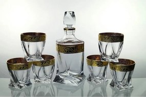 BOHEMIA QUADRO BAROQUE GOLD WHISKY SADA 1+6 KS