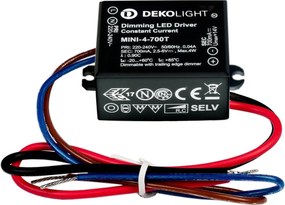 IMPR 872134 Deko-Light LED-napájení MINI, DIM, CC, MINI-4-700T/4W konstantní proud 700 mA IP65 stmívatelné 2,5-6V DC 2,00-4,00 W