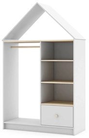 Dětská skříň niafana 110 x 180 cm bílá MUZZA