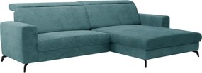 XXXLutz ROHOVÁ SEDAČKA, textil, petrolej Sit & More - Sedací soupravy - 000144000201