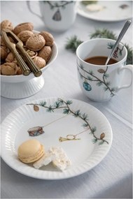 Bílý dezertní porcelánový talíř s vánočním motivem ø 19 cm Hammershøi Christmas – Kähler Design