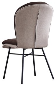 Jídelní židle, hnědá/béžová, KIMEA