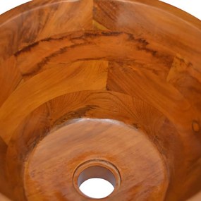 Umývadlo masivní teak Φ40 x 20 cm 326161