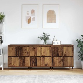 Úložná skříňka 3 ks Staré dřevo 60 x 35 x 70 cm 3394509