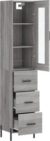 Skříň highboard šedá sonoma 34,5 x 34 x 180 cm kompozitní dřevo 3199247