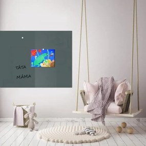 Nalepovací magnetická tabule na zeď šedá antracitová Smatab® - 60 × 90 cm