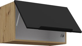 ARIA ac | horní skříňka 60 NAGU-36 1F výklopná | 60 cm | HLUBOKÁ | ANTI FINGERPRINT povrch | artisan/černá